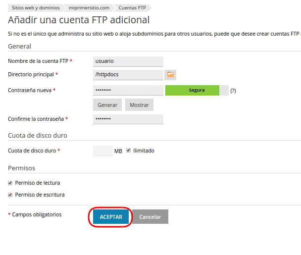 ¿Cómo crear cuentas de usuario FTP desde Plesk? - Tutoriales Neubox